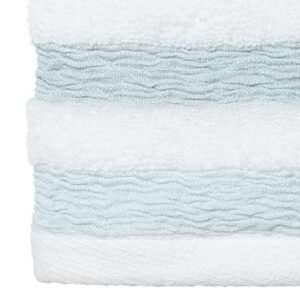 Avanti Linens - Fingertip Towel, Soft & Absorbent Cotton Towel (Coastal Terrazo)