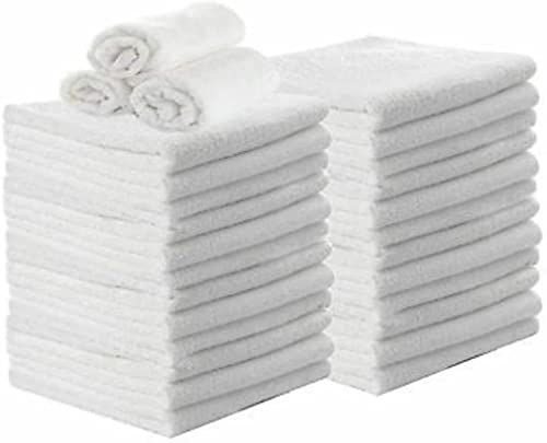 American Mills 100% Cotton Wash Cloths (White 12:1)