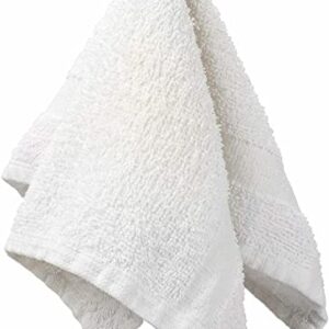 American Mills 100% Cotton Wash Cloths (White 12:1)