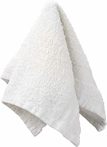 American Mills 100% Cotton Wash Cloths (White 12:1)