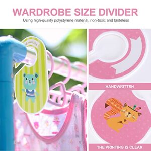 DOITOOL Shelf Divider 12Pcs Clothes Size Dividers Baby Closet Size Dividers Baby Clothes Organizers Baby Clothes Hangers Closet Dividers for Hanging Clothes Baby Boy Hangers