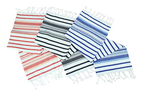 COTTON CRAFT- Fouta Hand Towel 12 Pack - Beach Bath Pool Travel Camp Sauna Gym Spa Party Lightweight Mediterranean Peshtemal Quick Dry Low Lint Oversized Absorbent Durable Sand Free - 20 x 30 Multi