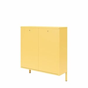 Novogratz Cache 2 Door Shoe Storage, Yellow