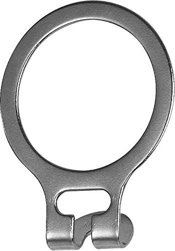 The Great American Hanger Company Anti-Theft Metal A-Ring with Chrome Finish, (Box of 50) 1.5 Inch Security Rings to Hold Nail Hook Hangers for New Installations or Removable Bars