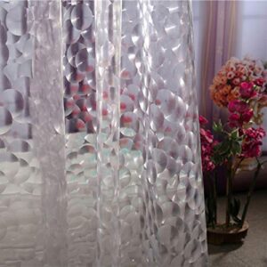 Adwaita Newest Design Shower Curtain Liner, Plastic 3D Bubbles Shower Curtain Liner,No Odors, Eco Friendly (Clear Bubbles)