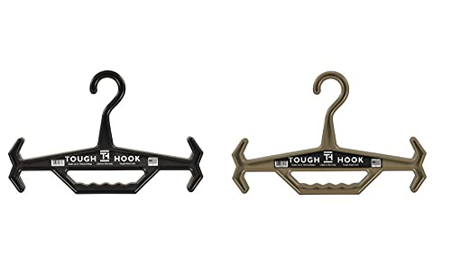 Tough Hook Original Hanger Pack Set of 2 | 1 Tan and 1 Midnight |USA Made | Multi Pack