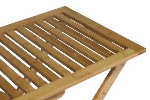 Proman Products Bail Bali Bamboo Luggage Rack, Natural Color