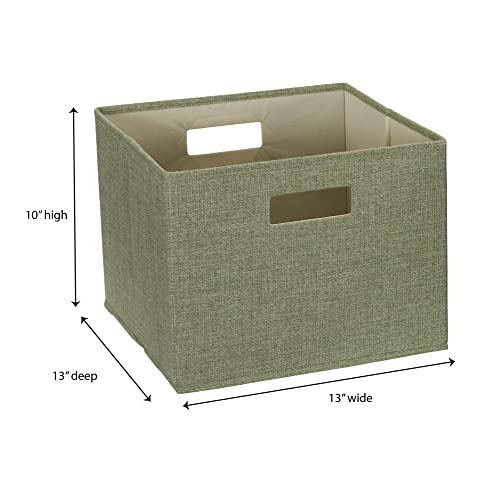 Household Essentials Storage Cubes 2 Pack, Celery, Green