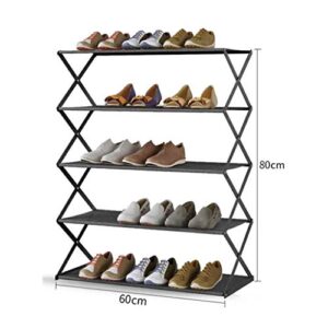 DINGZZ Simple Folding Shoe Shelf in Living Room, Space-Saving Multi-Layer Large-Capacity Dormitory