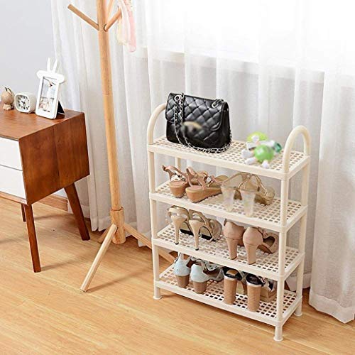 DINGZZ Plastic Shoe Rack, Simple Multi-Level Dormitory College Student Bedroom Shoe Storage Household Shoe Cabinet