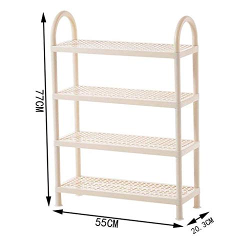 DINGZZ Plastic Shoe Rack, Simple Multi-Level Dormitory College Student Bedroom Shoe Storage Household Shoe Cabinet