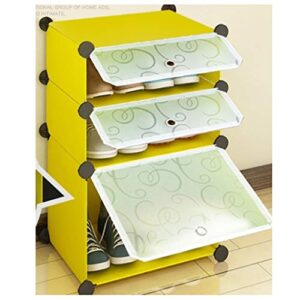 DINGZZ Plastic Shoe Rack, Simple Plastic Shoe Cabinet Assembly Dormitory Small Cabinet