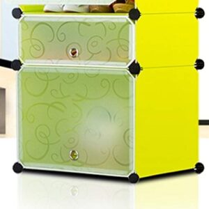 DINGZZ Plastic Shoe Rack, Simple Plastic Shoe Cabinet Assembly Dormitory Small Cabinet