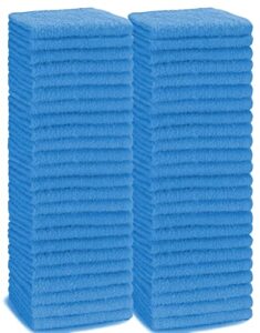 simpli-magic cotton washcloths, pack of 48, 12” x 12”