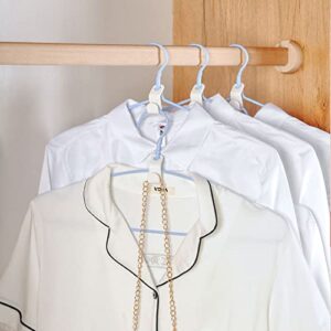 JCKD 20pack White Hanger Hook, Plastic Hanger Connector, Hanger, Closet Organizer, Hanger Storage Space Wardrobe, Hanger Storage Space Hangers Connect to Organize Clothes.