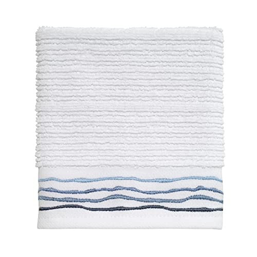 Avanti Linens Ripple Collection, Washcloth, Blue