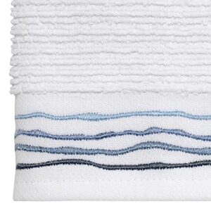 Avanti Linens Ripple Collection, Washcloth, Blue