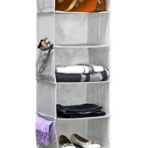 Simple Houseware Hanging Closet Organizers Storage, 6 Shelves + 3 Shelves