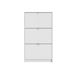 Tvilum Bright 3 Drawer Shoe Cabinet, White