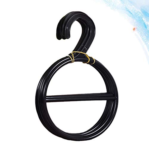 TOPBATHY 10Pcs Scarf Hanging Rings Scarf Hook Hanger Plastic Multifunctional Circle Hanger for Tie Belt