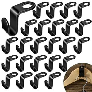 60 pcs clothes hanger connector hooks space saving hanger extender clips plastic hooks cascading hangers space saving organizer hook for heavy clothes closet home decors (black,60 pieces)