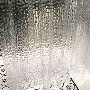 Ryhpez Shower Curtain Liner - Clear Shower Curtain Set with Hooks | 72"x72"