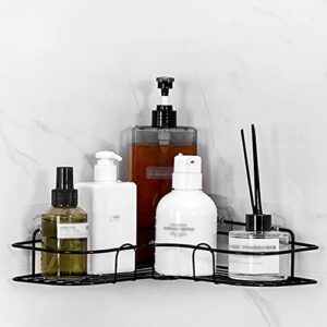 FRGMNT 4pc Bathroom Shelf, Shower Caddy Rack, Bathroom Kitchen No Punching Triangle Storage Rack