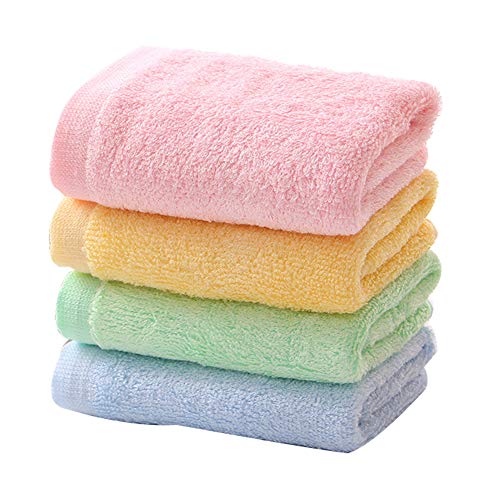 Hand Towels, YiYaYo Bamboo Washcloth Hand Towel Set [ 8-Pack, 10'' x 20''], Multi-Purpose Fingertip Towels, Super Softness Face Cloths, Towels for Baby, Kids, Bathroom, Hote, Spa, Kitchen, and More