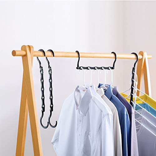 Pretigo Magic Hangers Space Saving Hangers 10 Pack Closet Space Saver Hanger Organizer Multi Hangers Space Saving