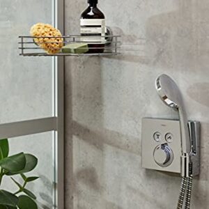 Bari Shower Corner Shelf Vacuum-Loc, Shower Organizer, Shower Corner Caddy, Shower Holder Organizer, Shower Holder, adhesive Shower Shelf, Shampoo holder, rustproof, chrome steel