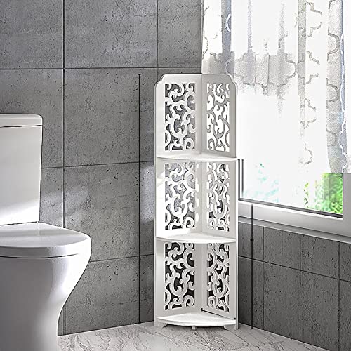 Yeysynana 3 Tier Corner Shelf,Corner Shower Caddy,Bathroom Caddy Organizer Shower,Ladder Corner Shelf for Living Room,Bathroom Shelves Freestanding for Small Spaces (Baroque)