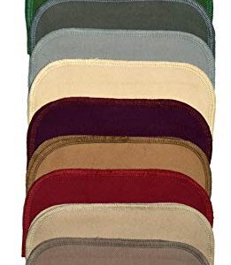 1 Ply Solid Flannel 8x8 Inches Set of 10 Earth Tone Edging