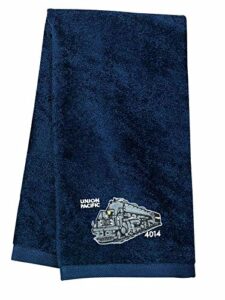 daylight sales up big boy 4014 embroidered hand towel navy [18]