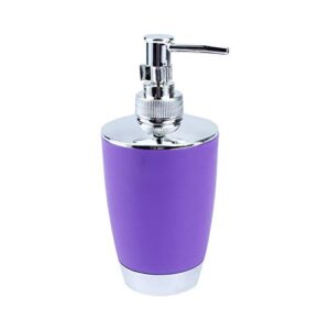 GOTOTOP Bathroom Sets Accessories 6PCS Includes Toothbrush Holder,Waste Bin,Soap Dish,Toilet Brush,Rinse Cup Sprayer Bottle,Purple