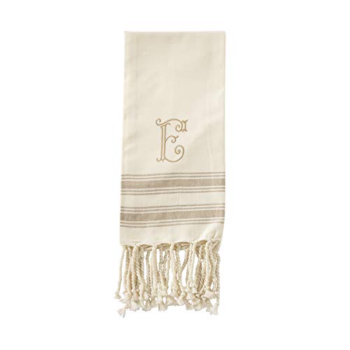 Mud Pie R Initial Turkish Hand Towel (Size 38" x 20")