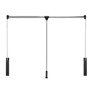 large wardrobe/closet lifter/drop-down rail, adjustable width hanger, saving space, suitable for wardrobe width (110-160cm) (size : 1150-1500mm)