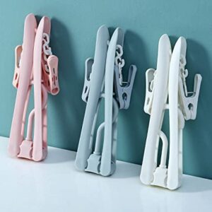 WOIWO 8 PCS Portable Folding Clothes Hanger Creative Travel Easy to Carry Clothes Hanger for Adults and Children