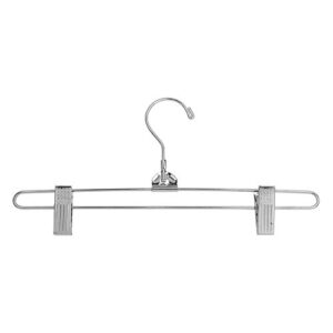 econoco commercial skirt hanger with regular hook, steel, 12" (pack of 100)