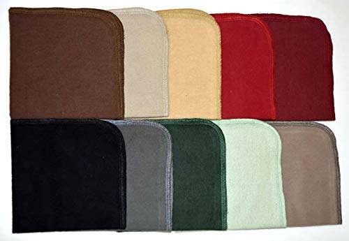 1 Ply Cotton Flannel 12x12 Inches Set of 10 Earthtones Napkins