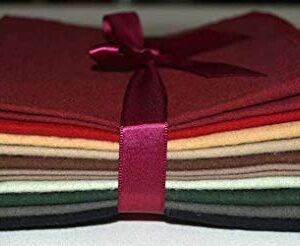 1 Ply Cotton Flannel 12x12 Inches Set of 10 Earthtones Napkins