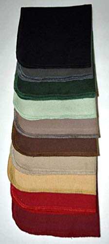 1 Ply Cotton Flannel 12x12 Inches Set of 10 Earthtones Napkins