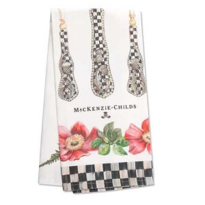 mackenzie-childs knife fork spoon dish towel