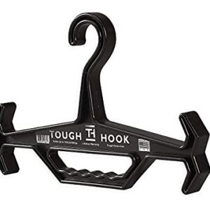 Tough Hook Original Hanger Max Pack Set of 4 | 2 Grey and 2 Black |USA Made | Multi Pack