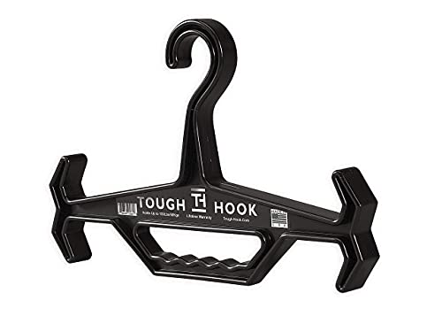 Tough Hook Original Hanger Max Pack Set of 4 | 2 Grey and 2 Black |USA Made | Multi Pack