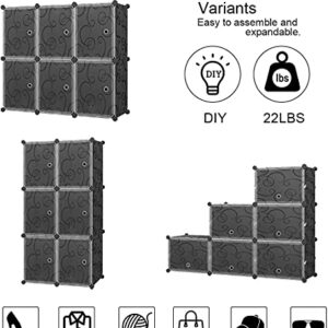 KOUSI Portable Shoe Rack Organizer 64 Pair Tower Shelf Storage Cabinet Stand Expandable for Heels, Boots, Slippers， 12 Tiers Black