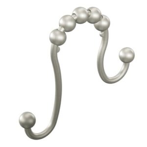 moen sr2201bn shower curtain rings (pack of 12), brushed nickel