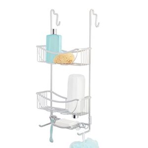 better living products 13634 venus 3-tier over the shower door caddy, grey