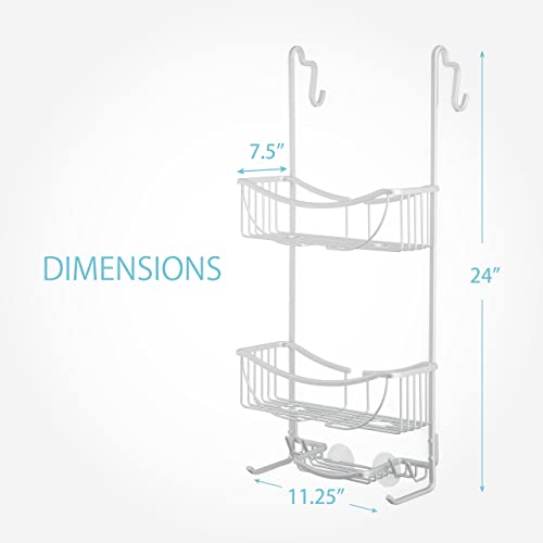 Better Living Products 13634 VENUS 3-Tier Over the Shower Door Caddy, Grey