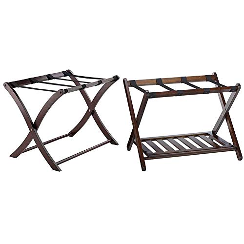 Winsome Scarlett Cappuccino Luggage Rack & Remy Shelf Luggage Rack, Cappuccino