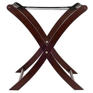 Winsome Scarlett Cappuccino Luggage Rack & Remy Shelf Luggage Rack, Cappuccino